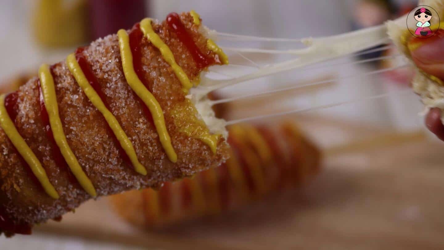 Korean Street Food Corn Dog (CRISPY & Addictive!) - That Cute Dish!