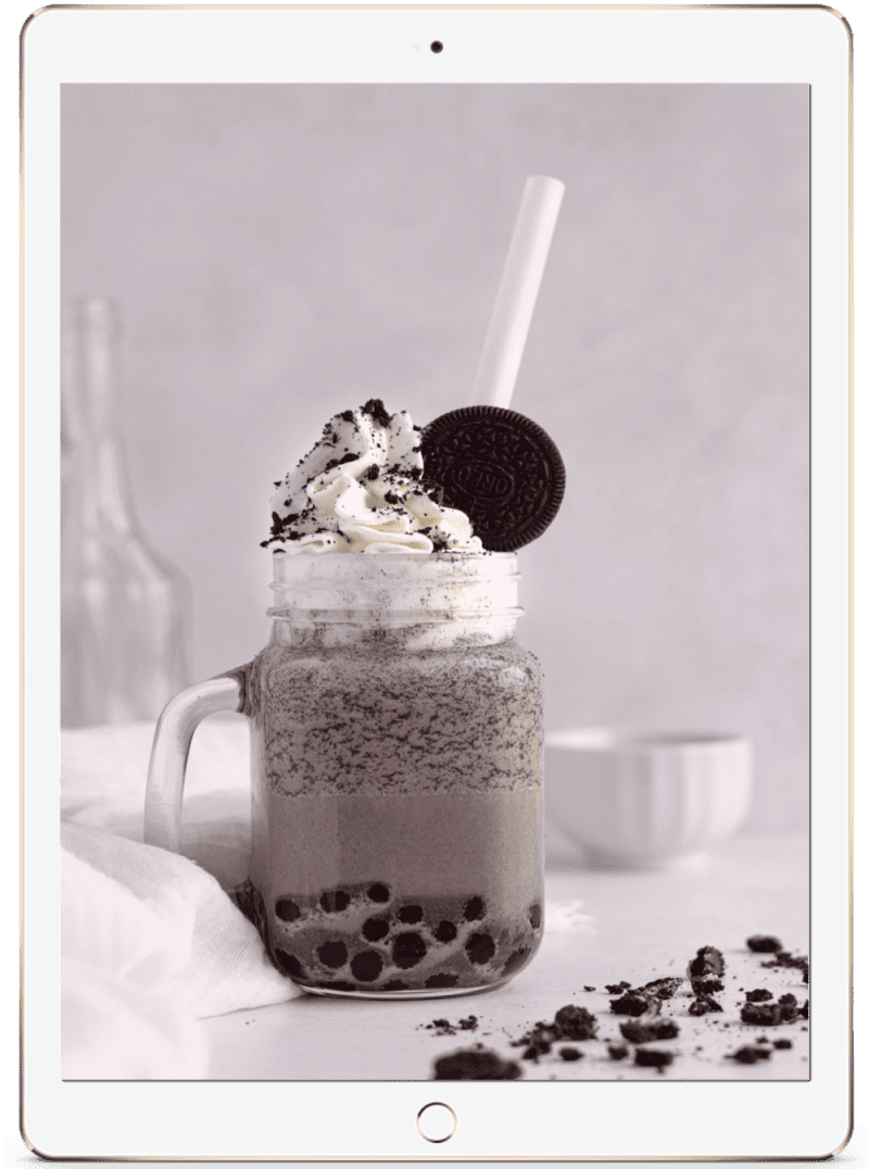 Oreo Bubble Milk Tea with Cheese Foam - That Cute Dish!