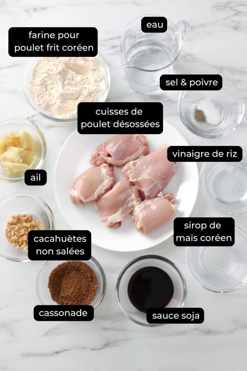Poulet frit coréen à l'ail et soja (dakgangjeong) - That Cute Dish!